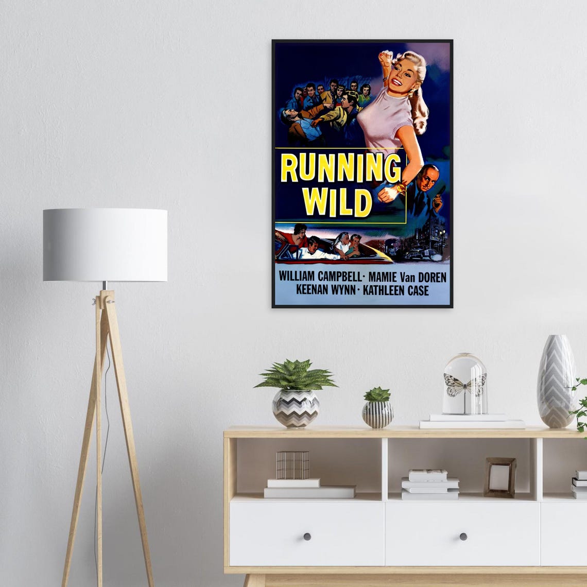 Running Wild Movie Poster | 1955 Classic Film Print | Vintage Hollywood ...