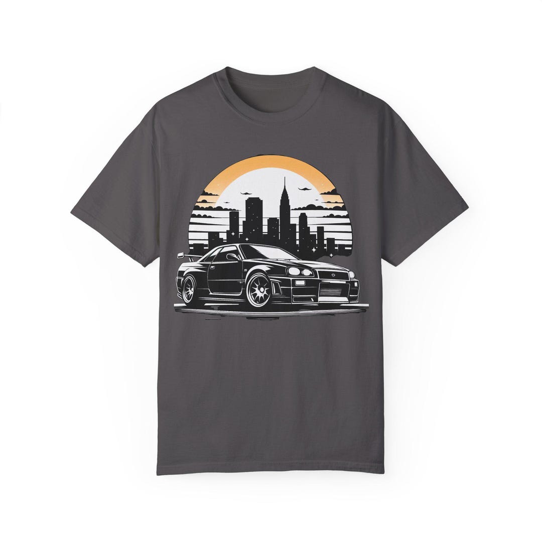 Vintage Nissan Skyline Vector Design Unisex Garment-dyed T-shirt - Etsy