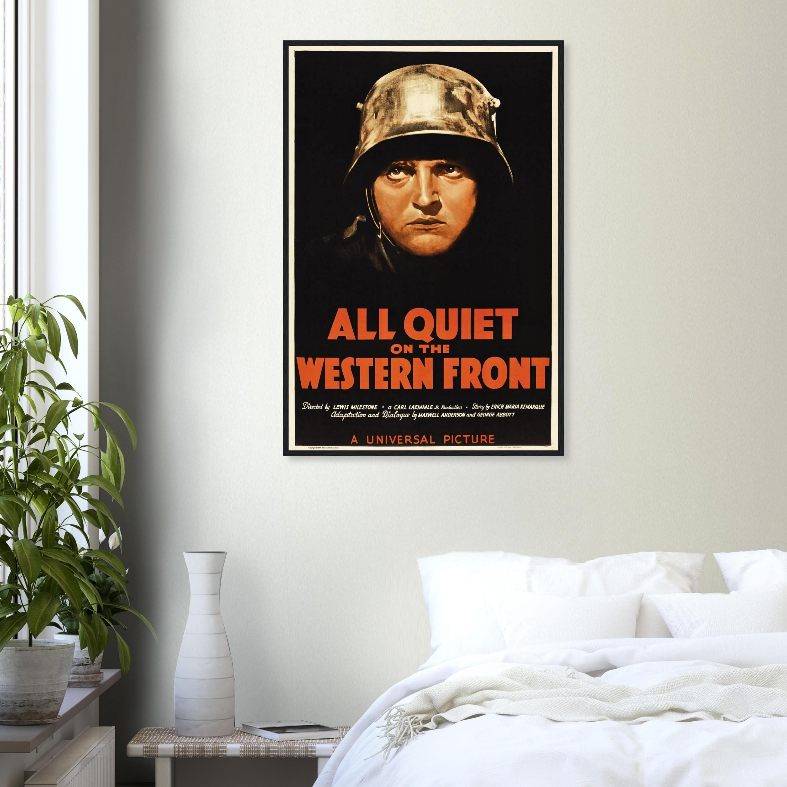 All Quiet on the Western Front Poster | 1930 War Movie Print | Vintage ...