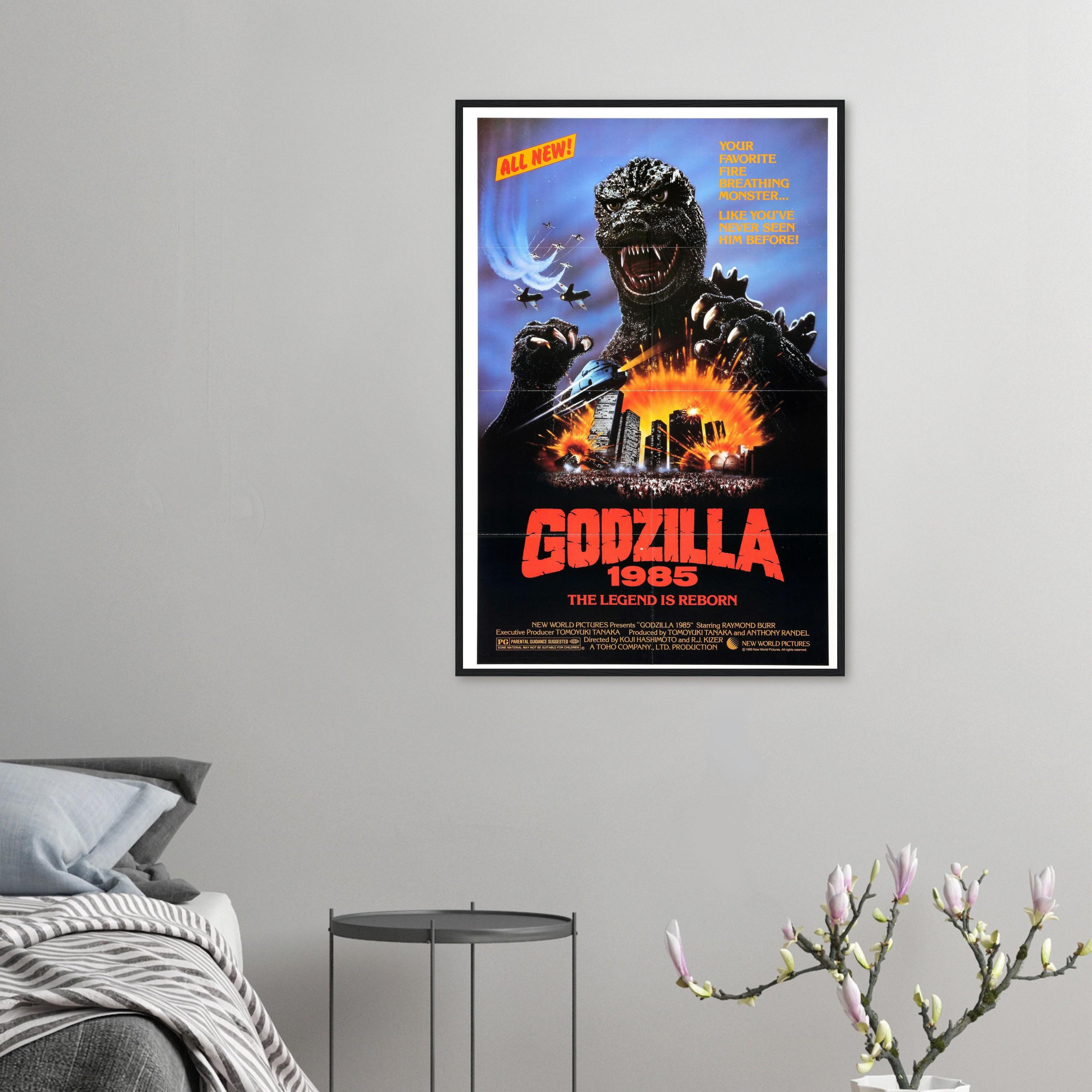 Godzilla 1985 Movie Poster – Retro Kaiju Film Print – Vintage Monster ...
