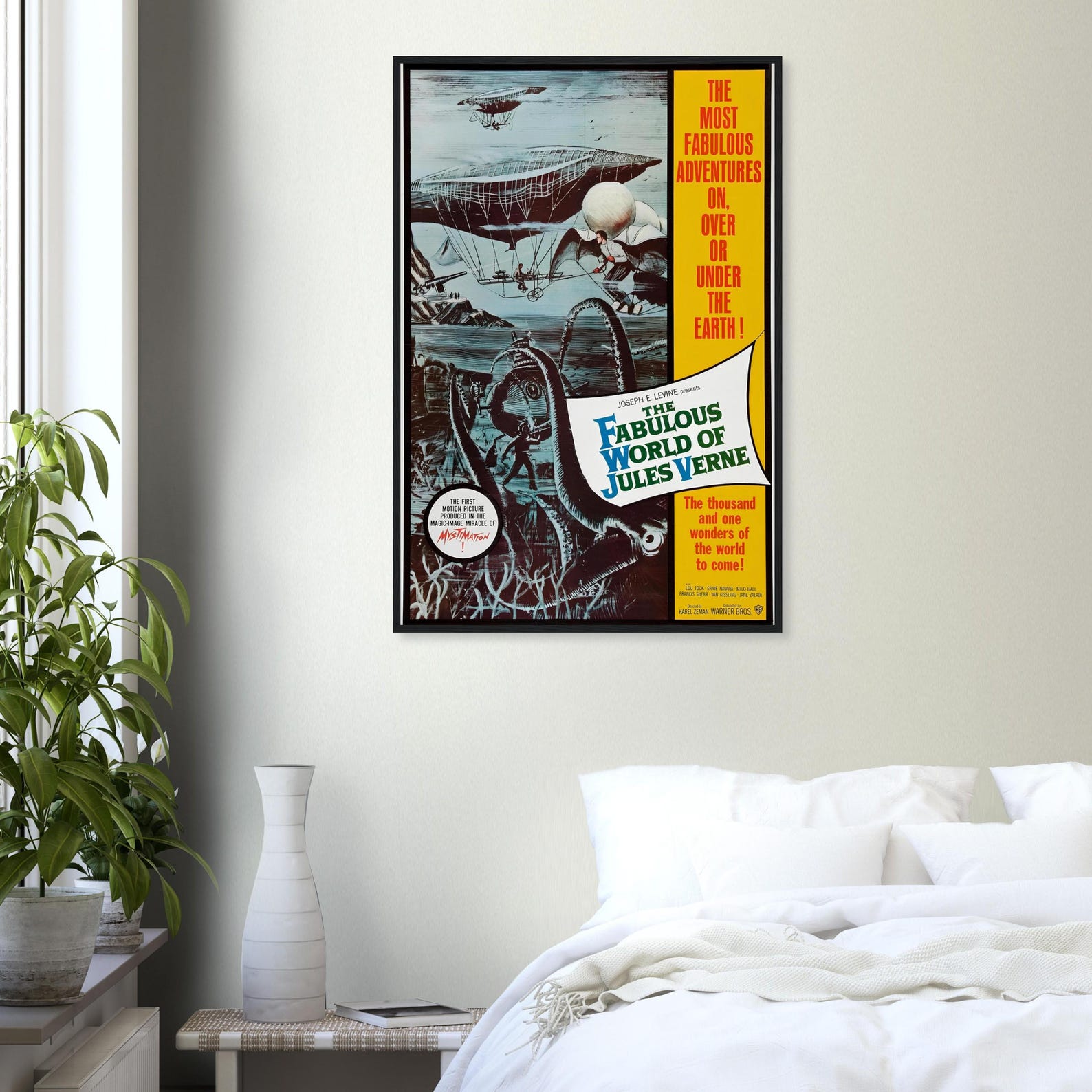 The Fabulous World of Jules Verne Poster | 1950s Sci-fi Fantasy Print ...
