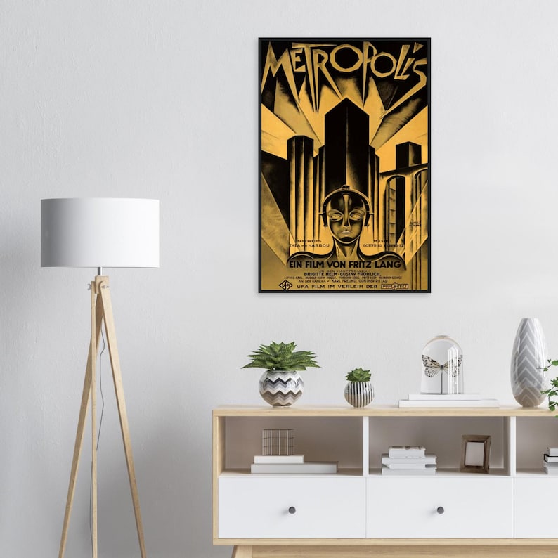 Metropolis Movie Poster – Fritz Lang Classic – Vintage Sci-fi Wall Art ...