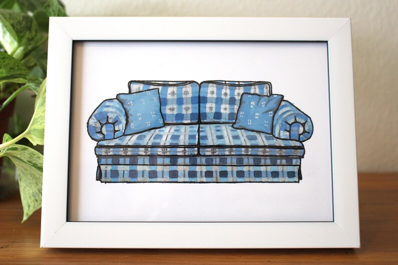 The Tanner Couch Full House Watercolor Print 5x7 TV - Etsy