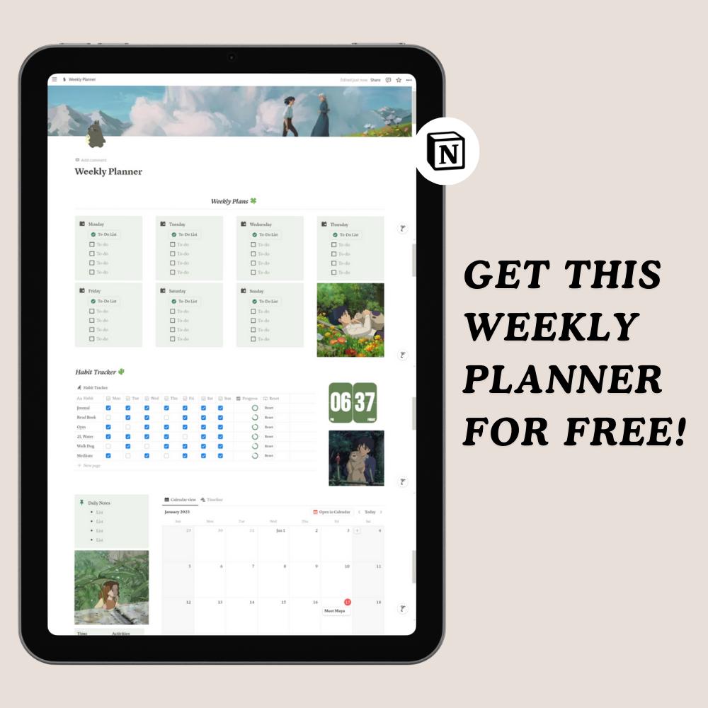 The Ultimate Notion Template for 2025 | Pink Theme | FREE WEEKLY ...