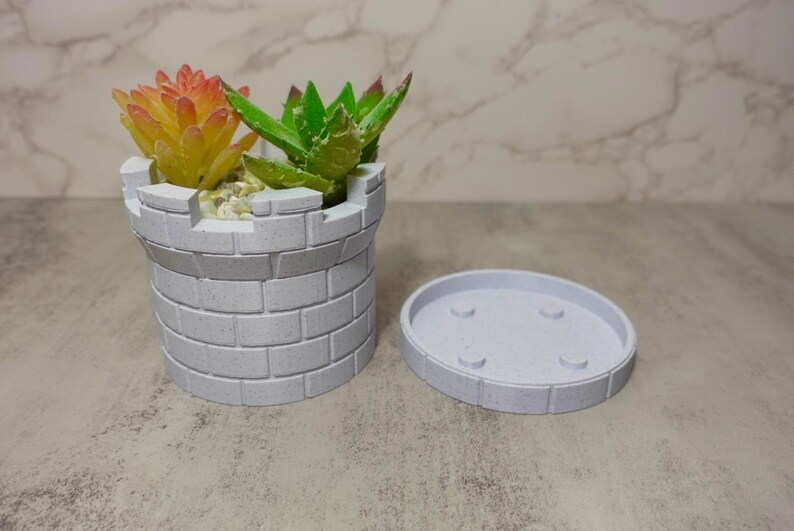Cobblestone Castle Planter Pot 3D Printed Bring Fairy Tale Charm to ...