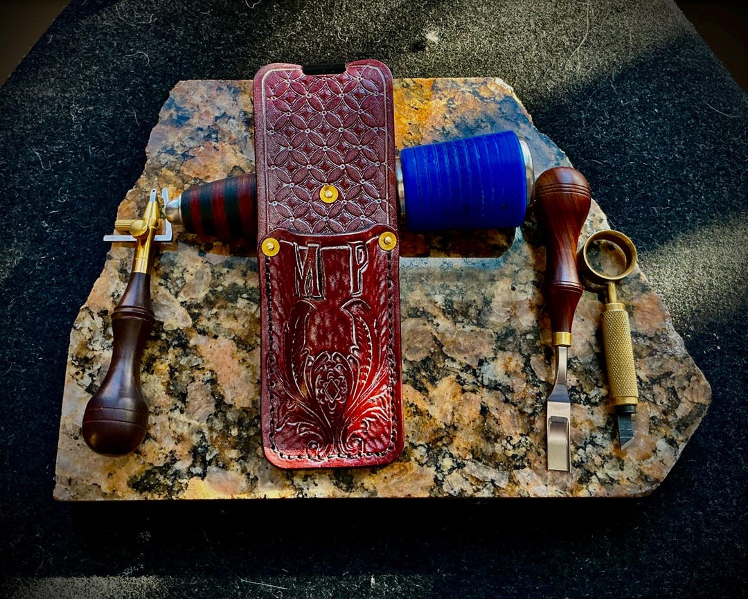 Custom Hand Tooled Box Cutter Sheath - Etsy