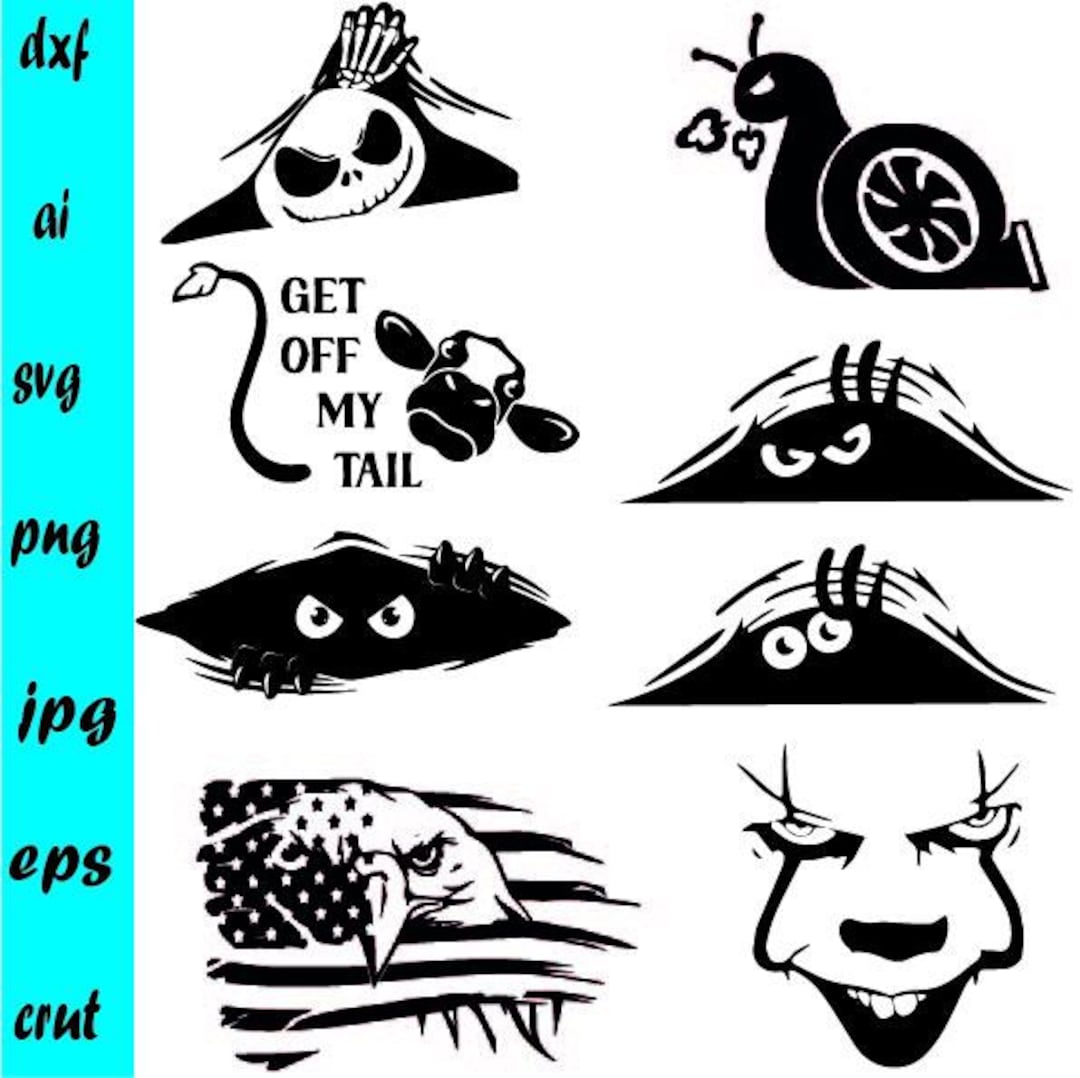 Sticker Bundle Svg, Car Sticker Svg, Car Decal Svg, Bumper Sticker Svg ...