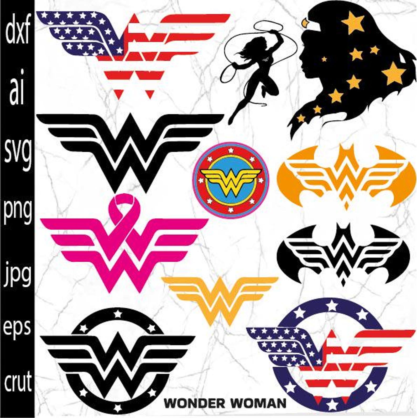 Superhero Icon , Superhero Icon SVG , Super Women Print , Woman Hero ...