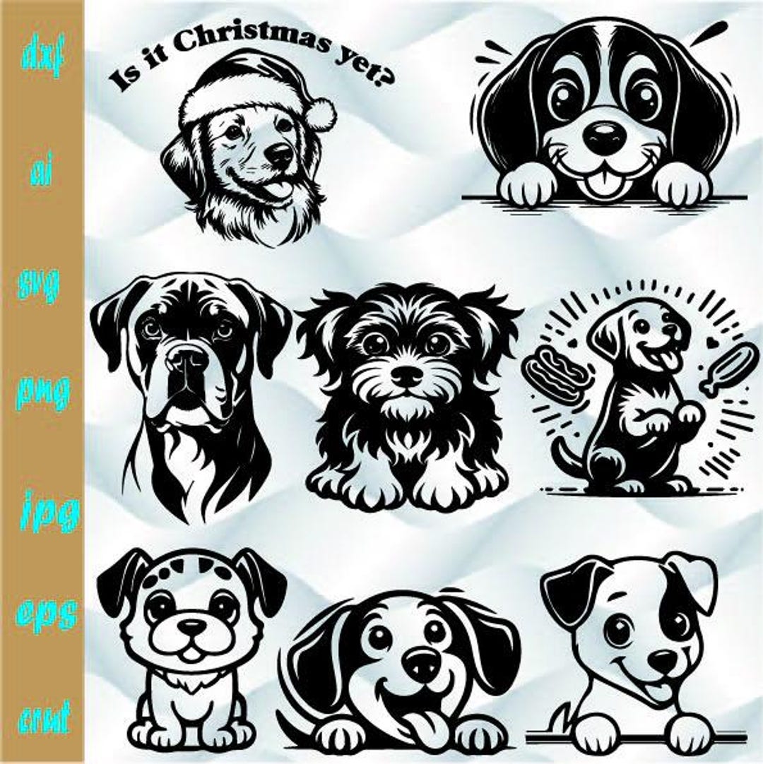 Dog Svg Bundle, Dog Breeds Svg, Dogs Clipart, Dogs Cut Files for Cricut ...