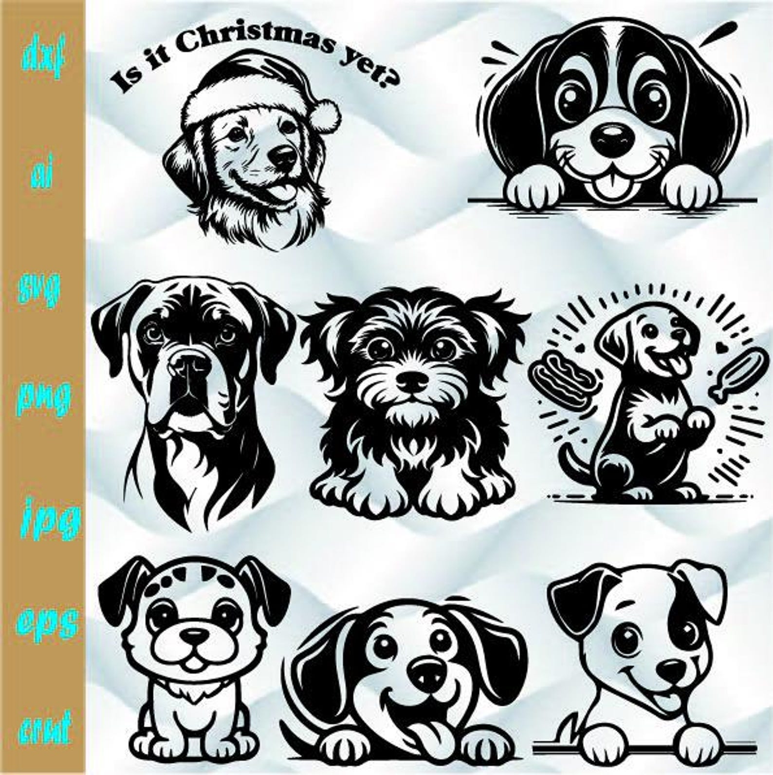 Dog Svg Bundle, Dog Breeds Svg, Dogs Clipart, Dogs Cut Files for Cricut ...