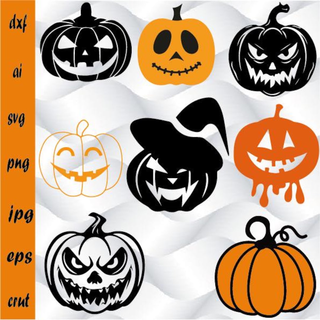 Pumpkin SVG Bundle, Pumpkin SVG, Pumpkin Vector, Halloween Svg, Pumpkin ...