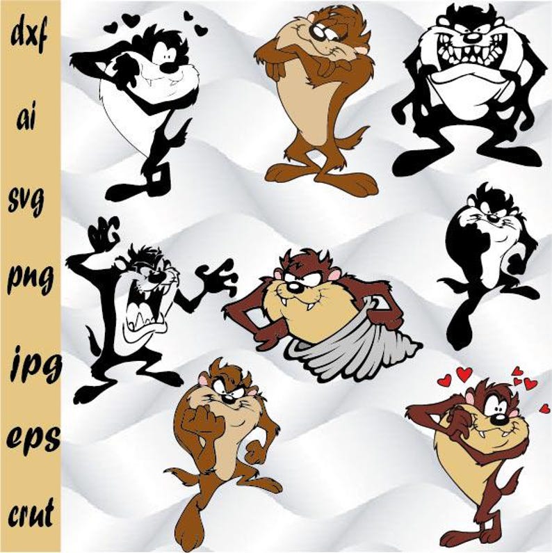 Tazmanian Devil SVG , Taz Devil Png, Cartoon Png, Cartoon Cut File ...