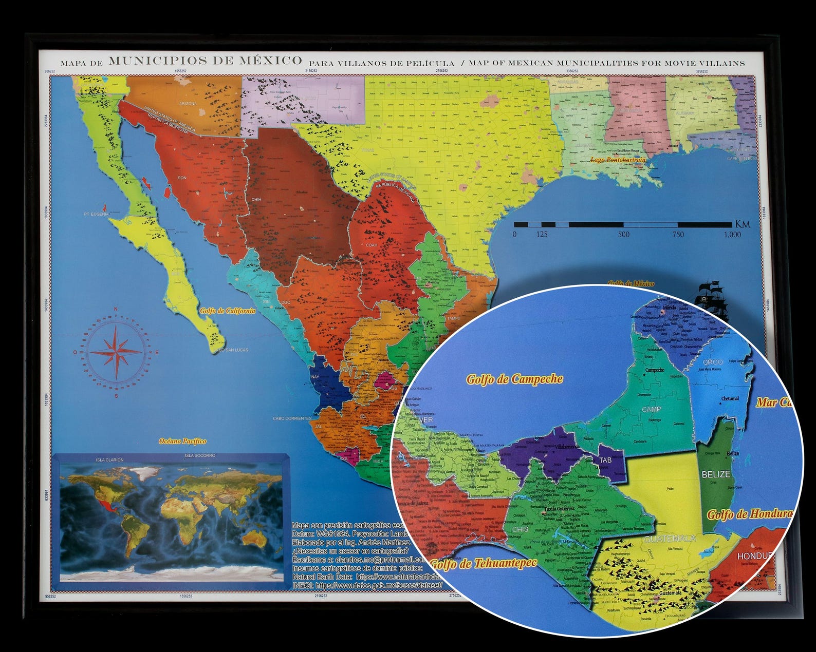 Map of Mexico for Movie Villains - Mapa De Municipios De México Para ...