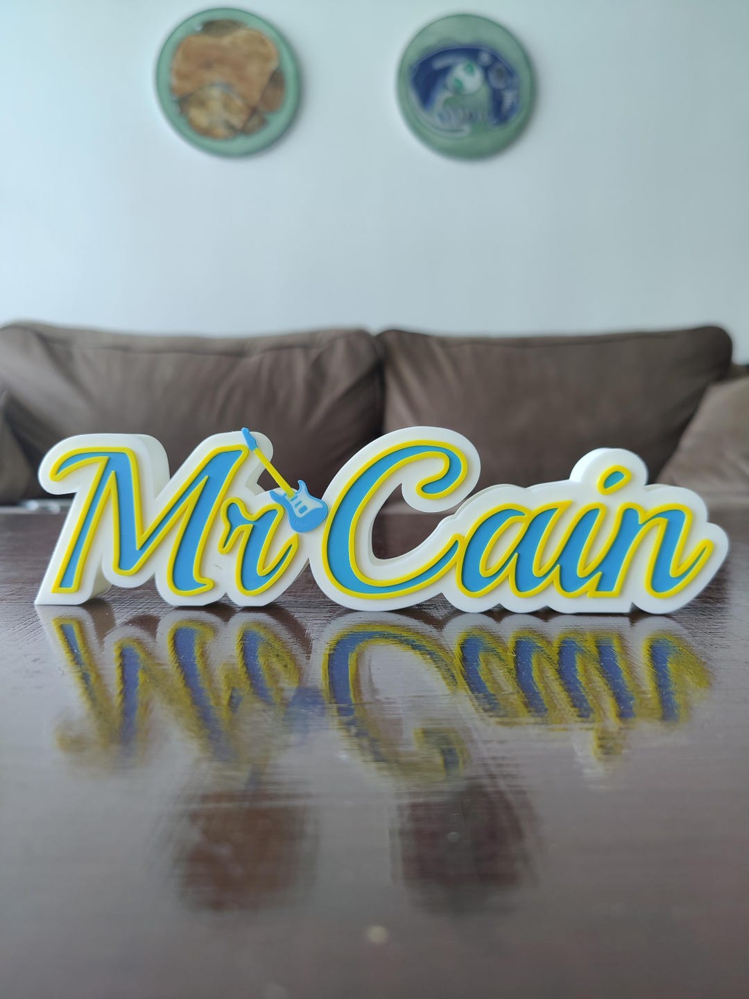 3D Printed Name Plaque, Custom Name, Personalised Design, Desk Name ...