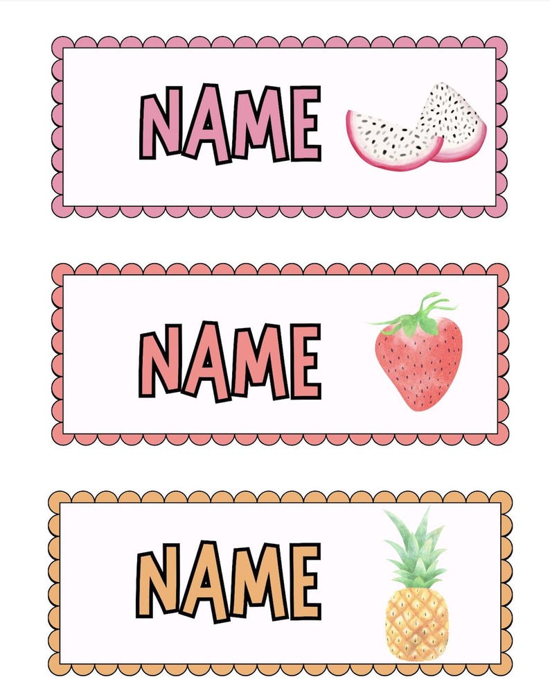 Classroom Desk Label Classroom Decor - Etsy