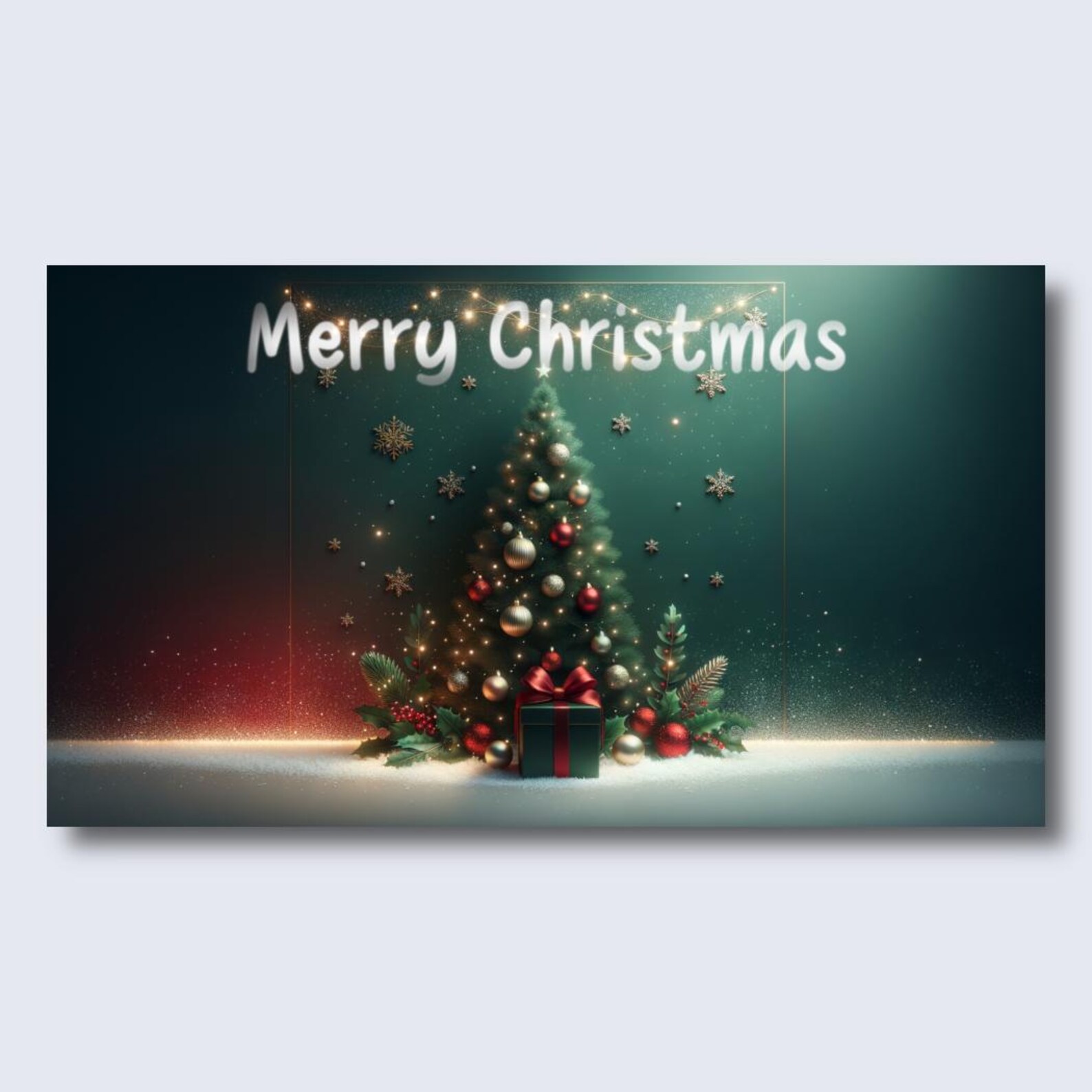 Merry Christmas Digital Card Printable, Wallpaper & Email Signature ...