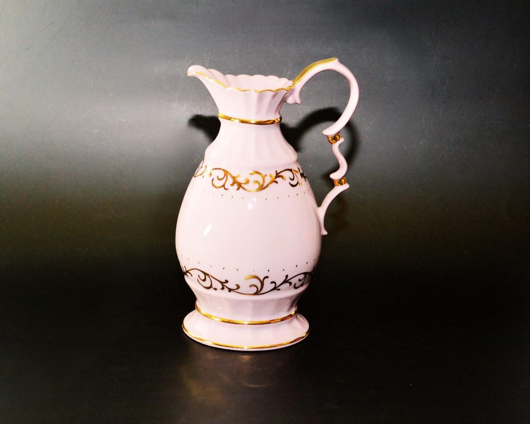 Hand-painted Vintage Chodov Colour Porcelain Klara Water Carafe / Jug ...