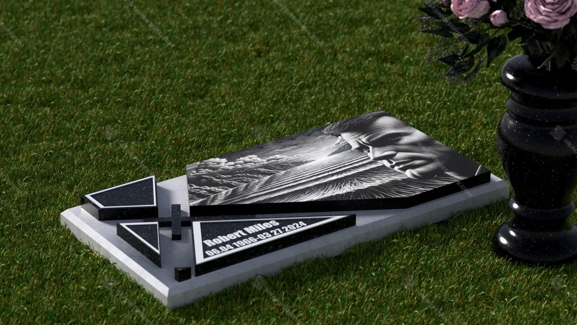 Designer Headstone, Markers, Monument, Tombstone - Etsy