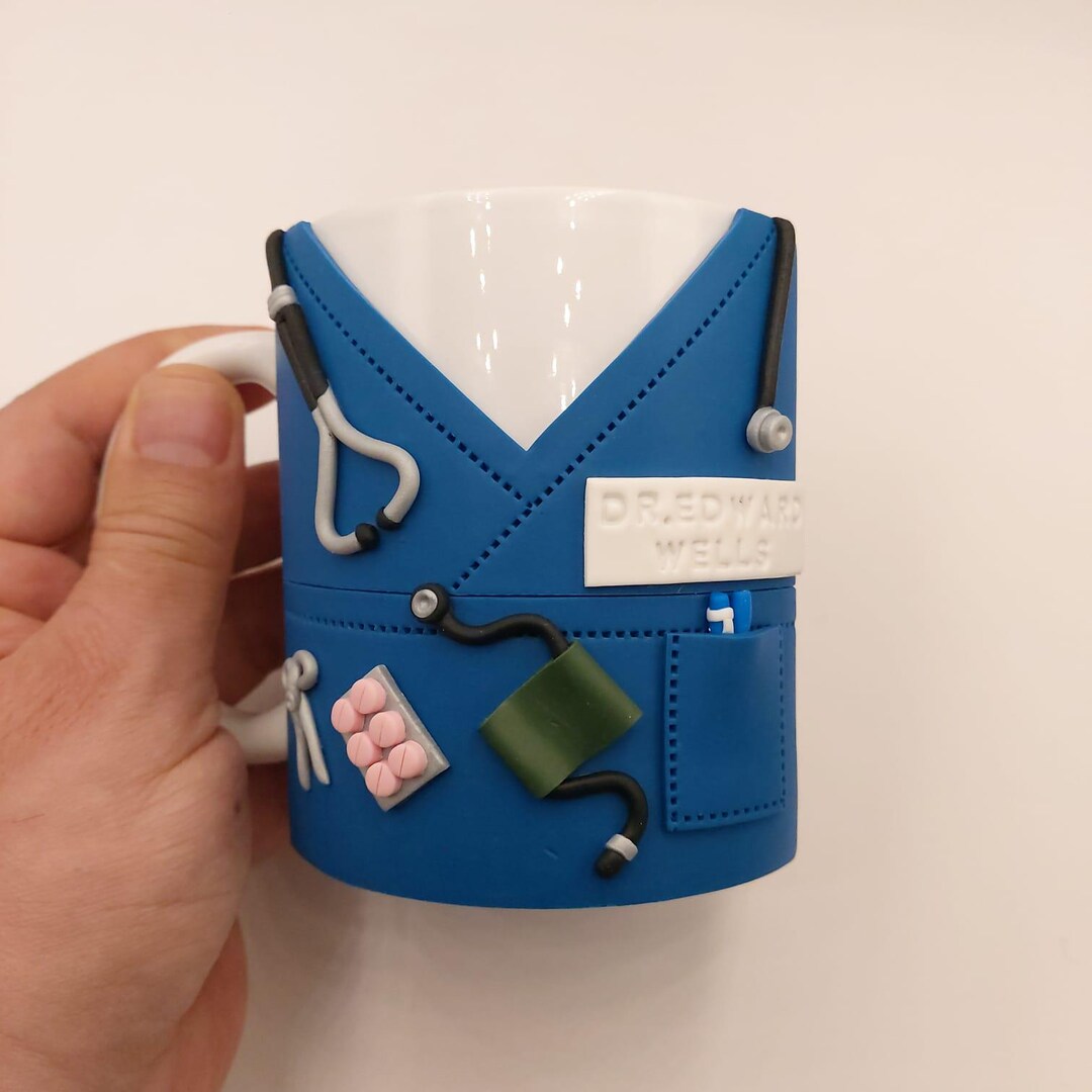 Personalized Doctor Mug – Custom Name 3D Embossed Medical Coffee Cup ...