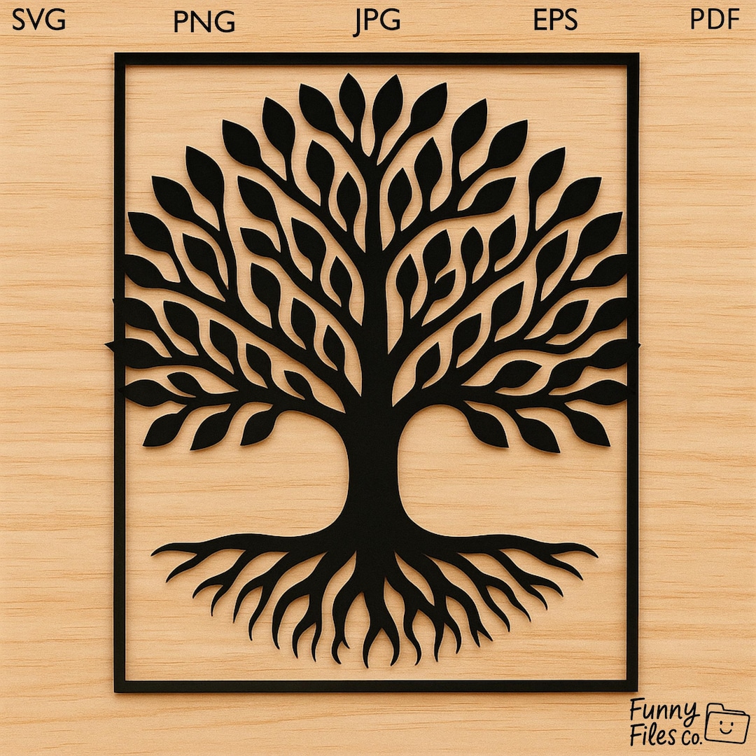 Tree of Life SVG Laser Cut File: Spiritual Wall Art (digital Download ...