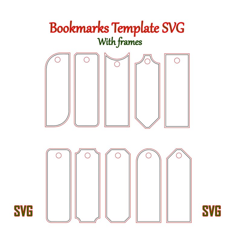 Bookmark SVG, Bookmark Template Svg, Bookmark Label Tags, Bookmark ...