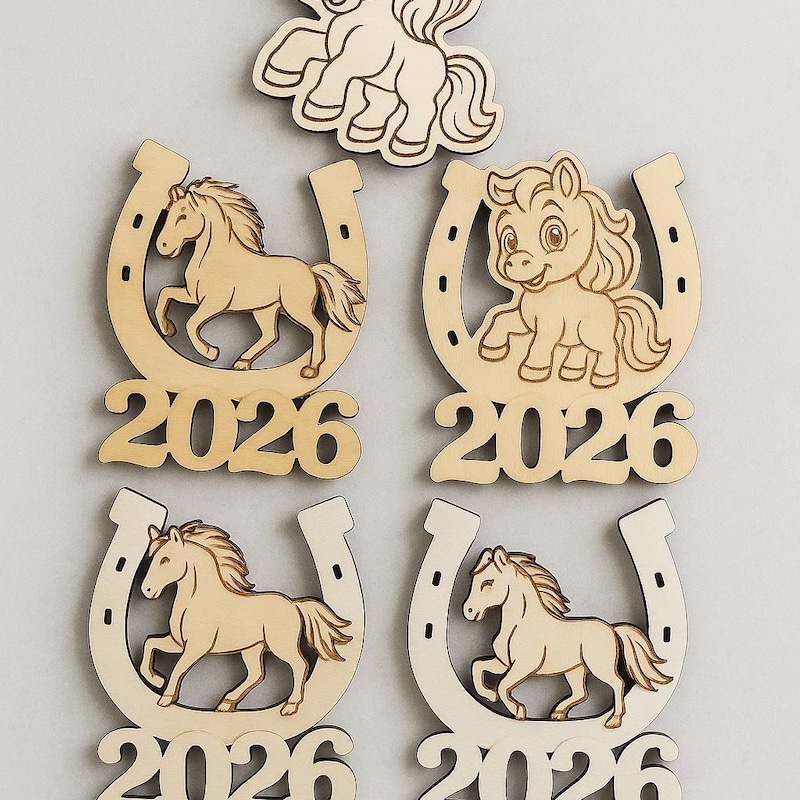 Fire Horse Tree Ornament - Etsy UK