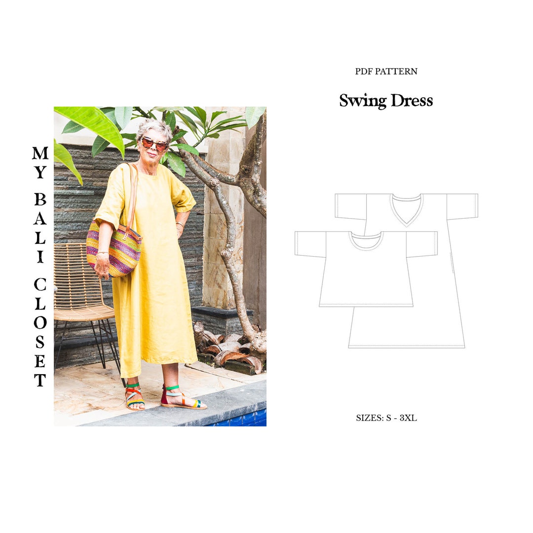 Swing Dress + Top - PDF Sewing Pattern Size S-3XL - Etsy