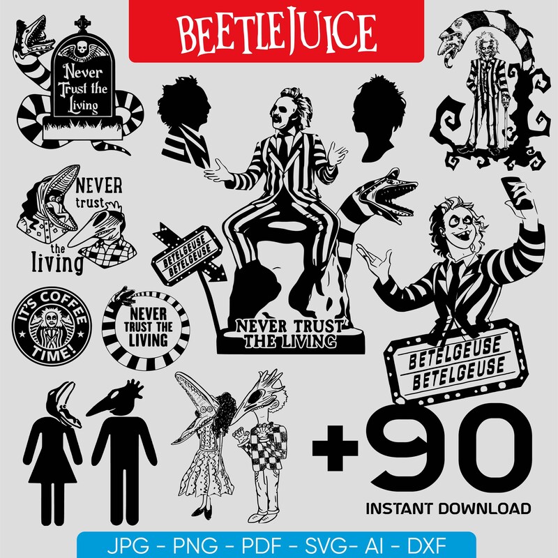 Beetlejuice Svg - Etsy