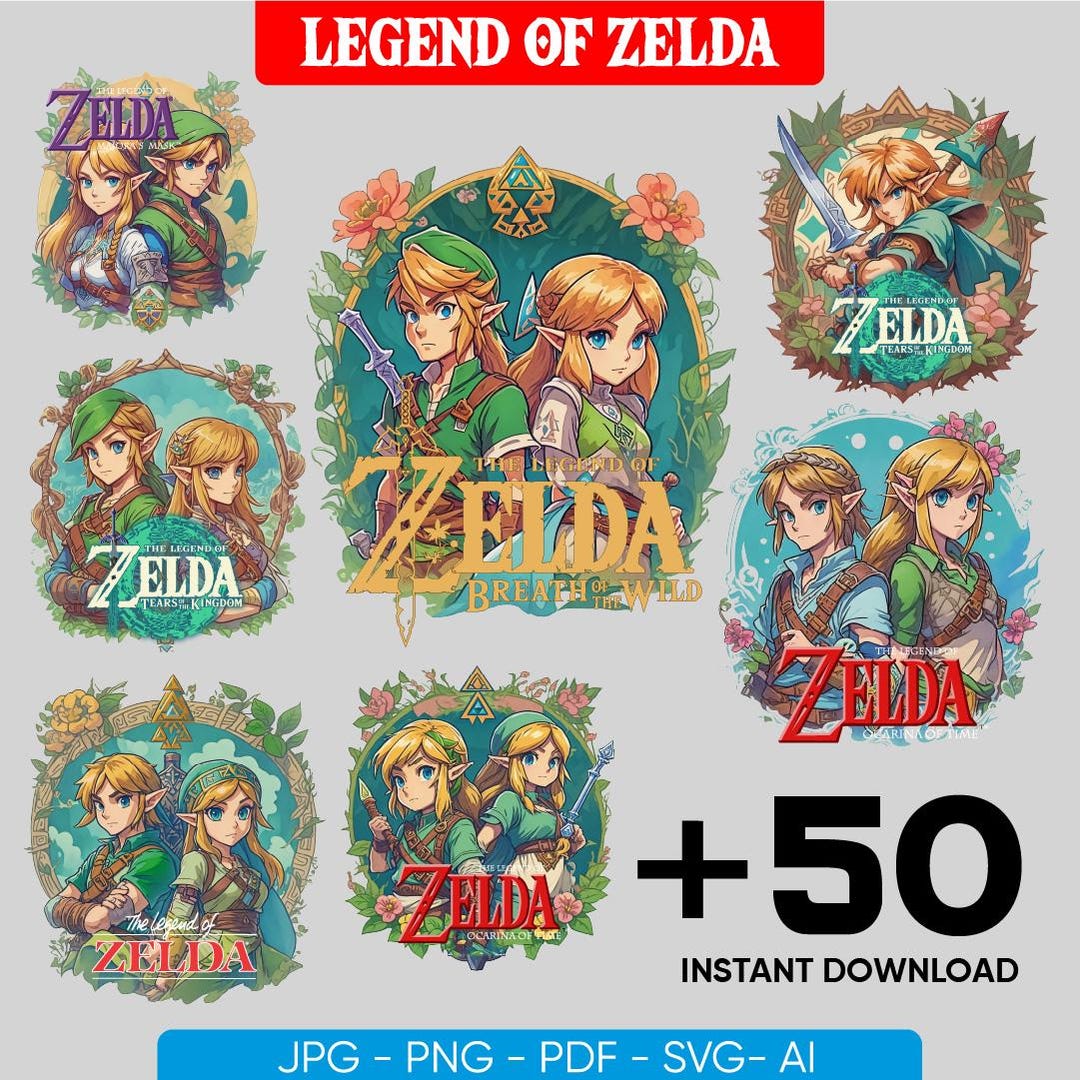 The Legend of Zelda SVG Bundle 150 Iconic Designs for Fans and Creators - Etsy