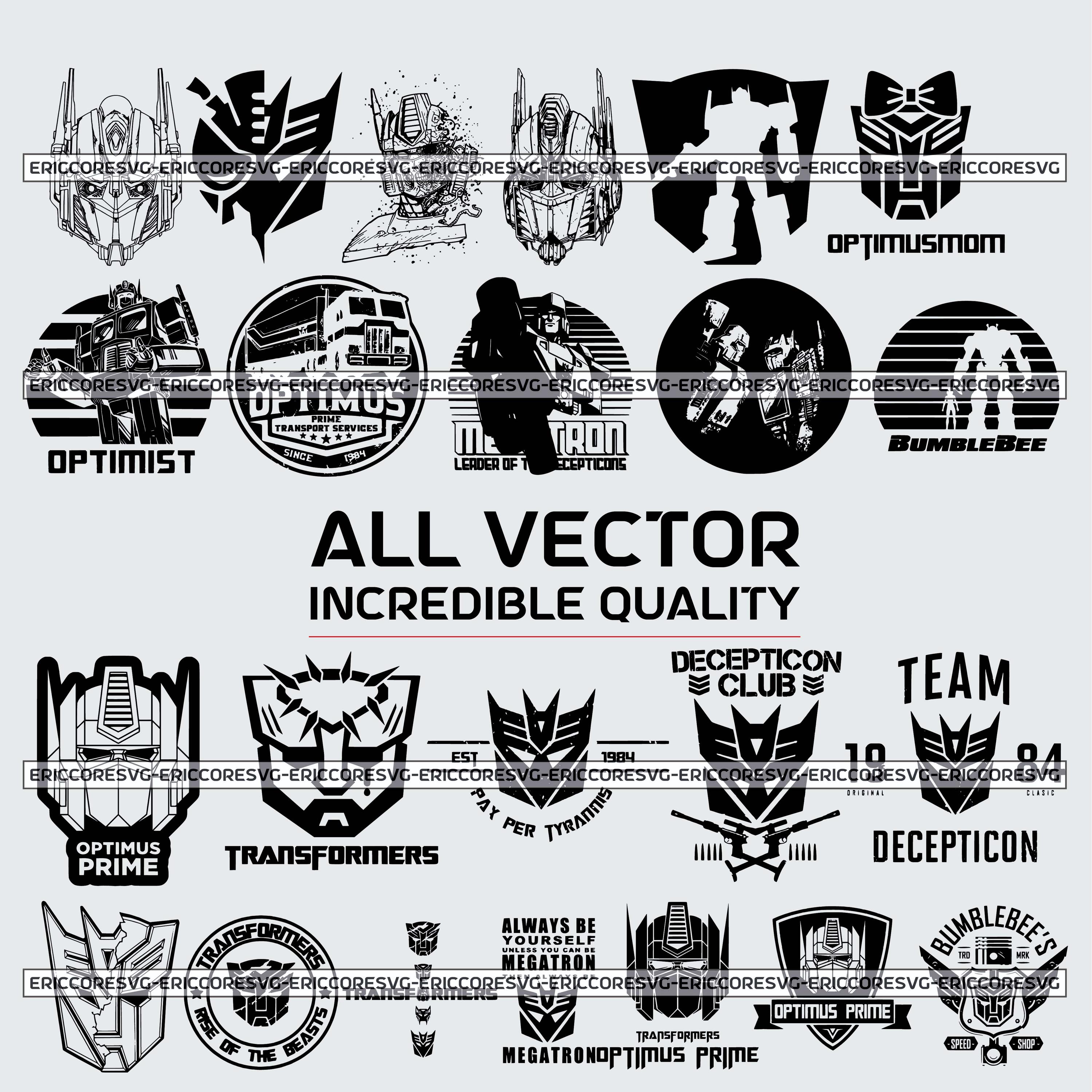 Autobot SVG Bundle 155 Epic Designs of Autobots and Decepticons - Etsy ...