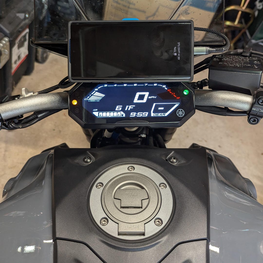 2021-2022 Yamaha MT07 Phone Mount | Quad Lock Compatible | Secure ...