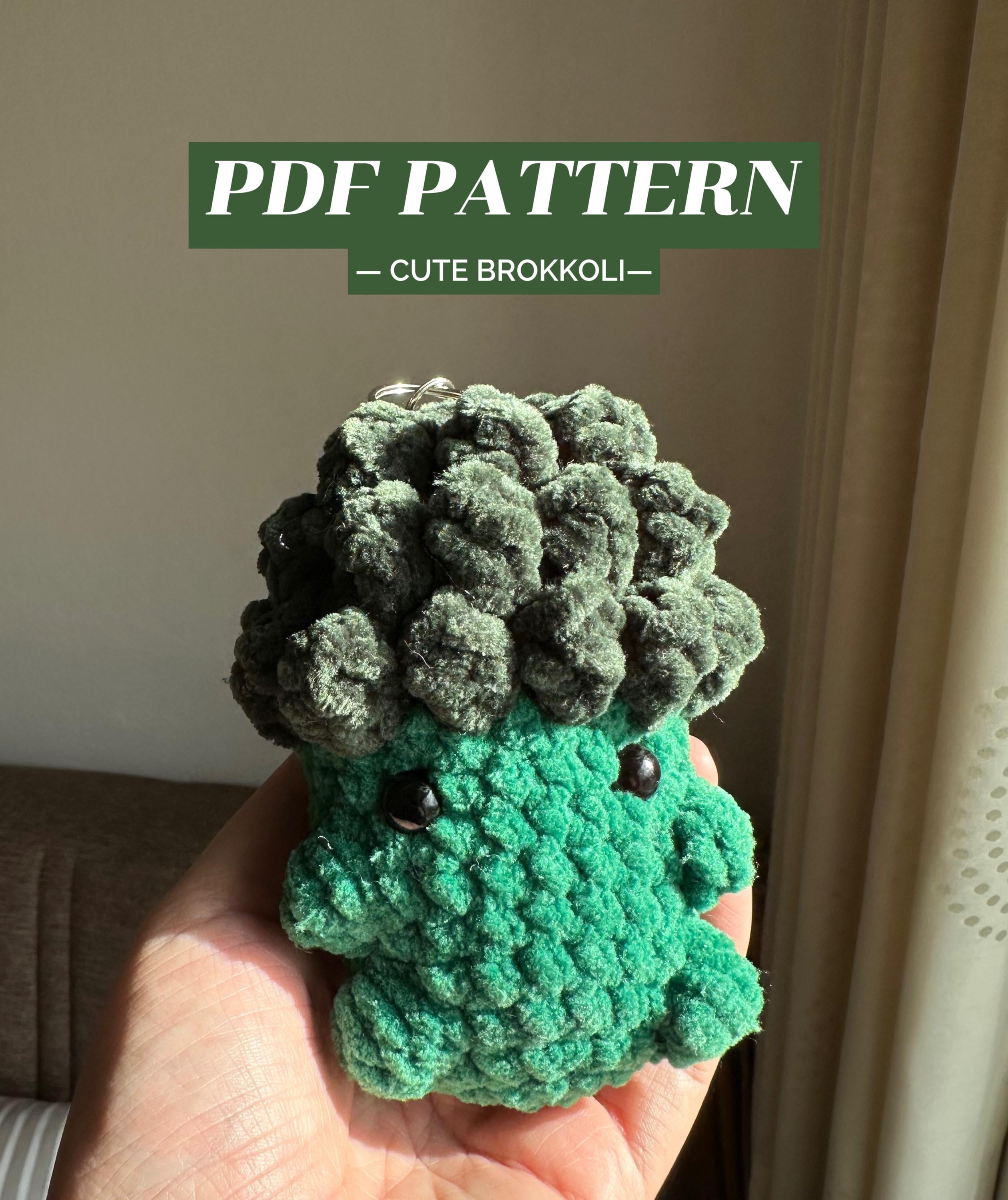 Broccoli Plush Yarn Crochet Amigurumi PDF Pattern – Cute Veggie Plushie - Etsy
