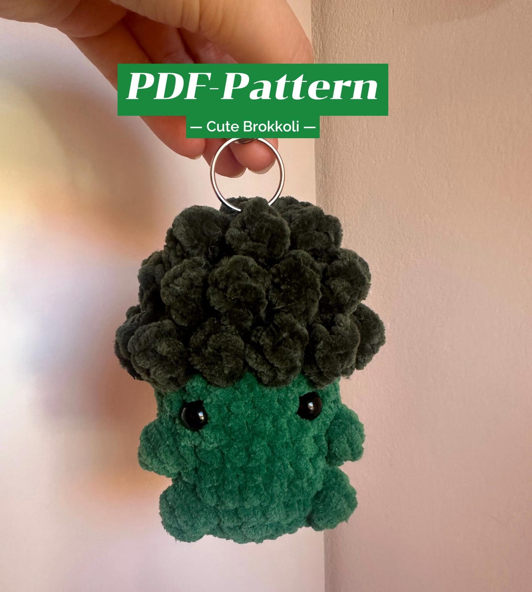 Broccoli Plush Yarn Crochet Amigurumi PDF Pattern Cute Veggie Plushie - Etsy