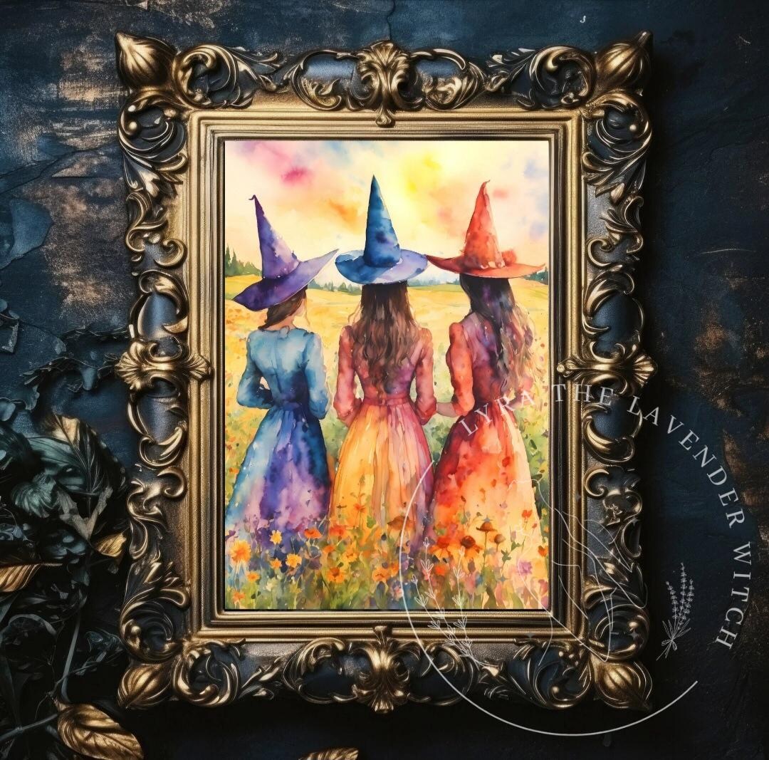7x5" the Summer Witches | Magical Art Print by Lyra O'brien | Pagan ...