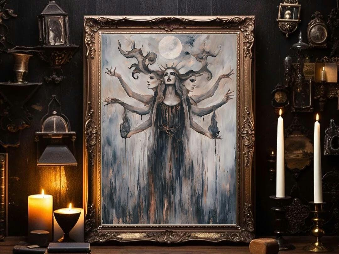 8x10" Hecate ~ Goddess of Crossroads and Witchcraft | Art Print by ...