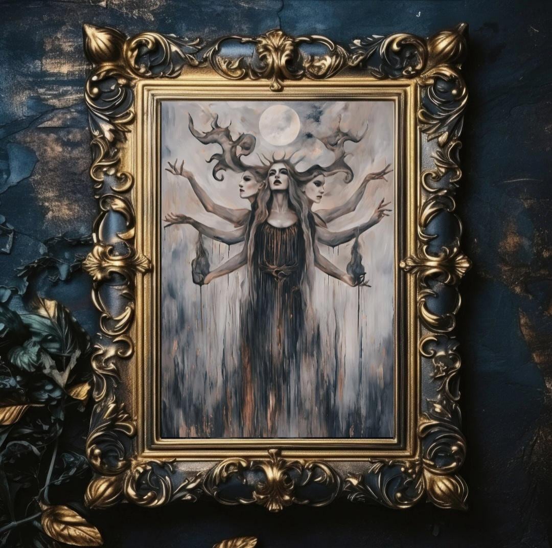 7x5" Hecate | Art Print by Hecates Daughter | Dark Goddess of ...