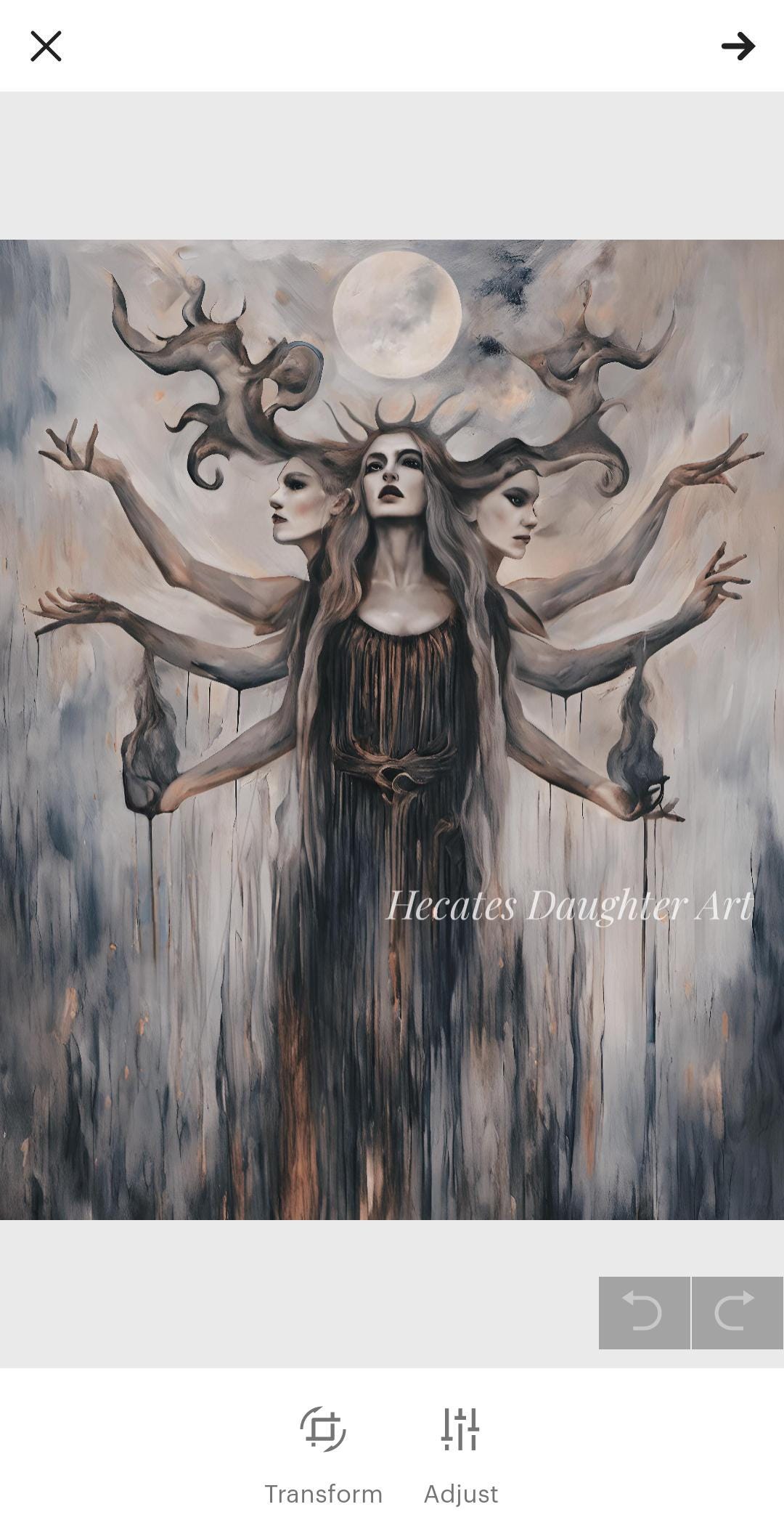 8x10" Hecate ~ Goddess of Crossroads and Witchcraft | Art Print by ...