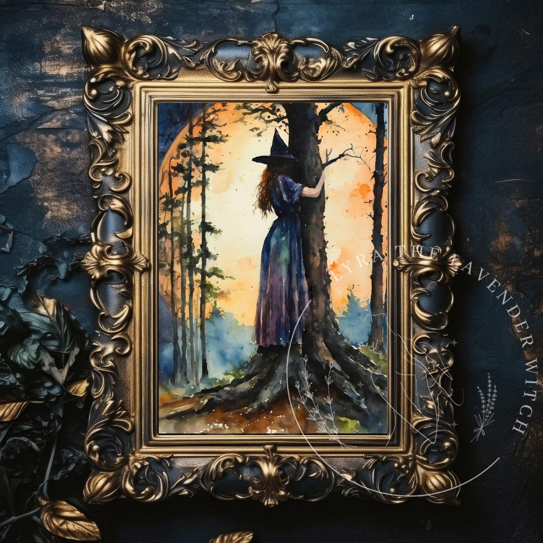 7x5" Grounding ~ A Witch is One With Nature | Elements Art Print by ...