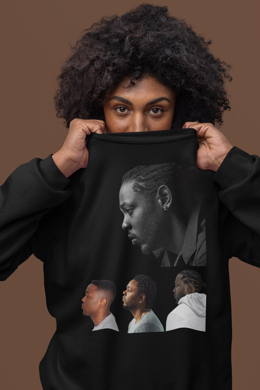 Kendrick Lamar Hair Evolution Crewneck Sweatshirt | Rap Legend | Hip ...