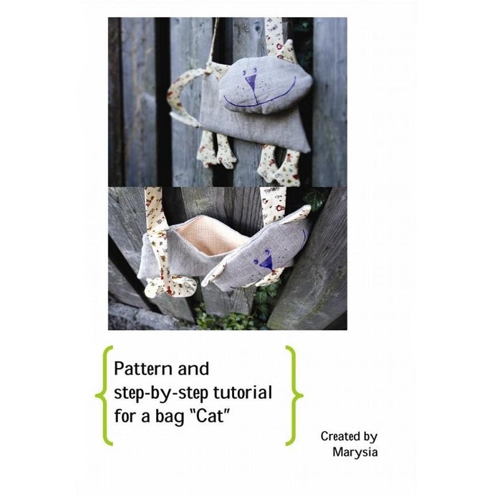 Pattern and Step-by-step Tutorial for a Cute Bag in a Shape of a Cat - Etsy