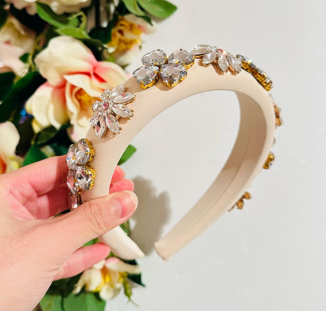 Regal Gem Headband Beige - Etsy