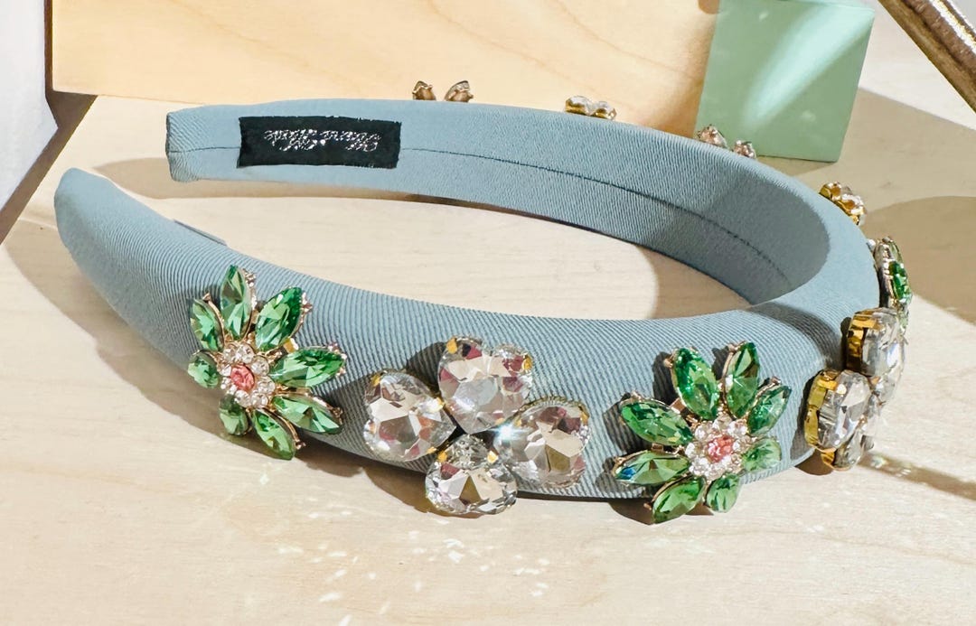 Regal Gem Headband Green - Etsy