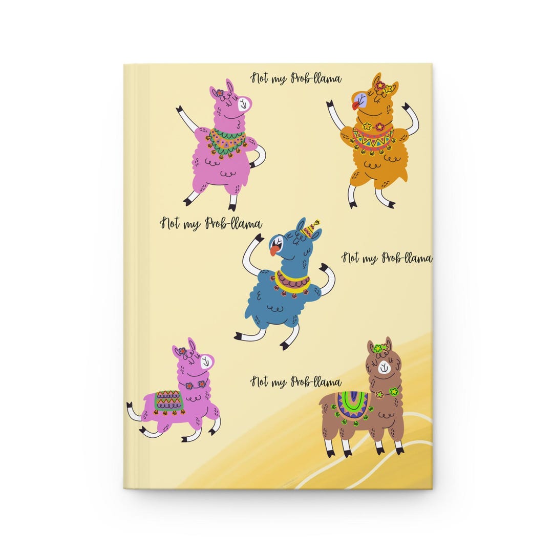 Llama Journal, Llama Notebook, Llama in Flowers, Gift for Llama Lover ...