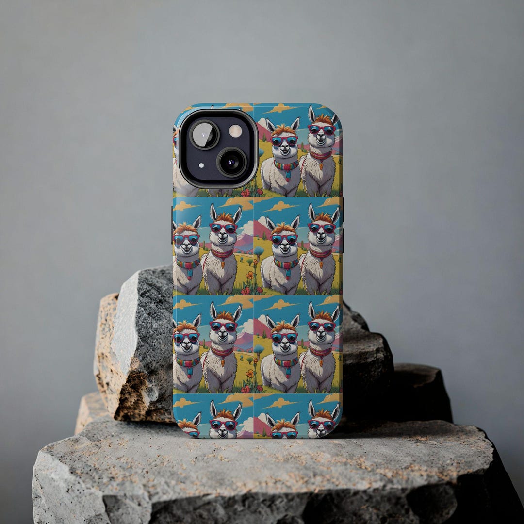 Llama Tough Case Cute Mountain Llama With Sunglasses Phone Covers ...
