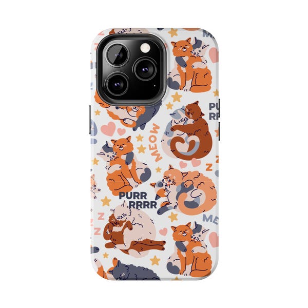 Cat iPhone Case - Etsy
