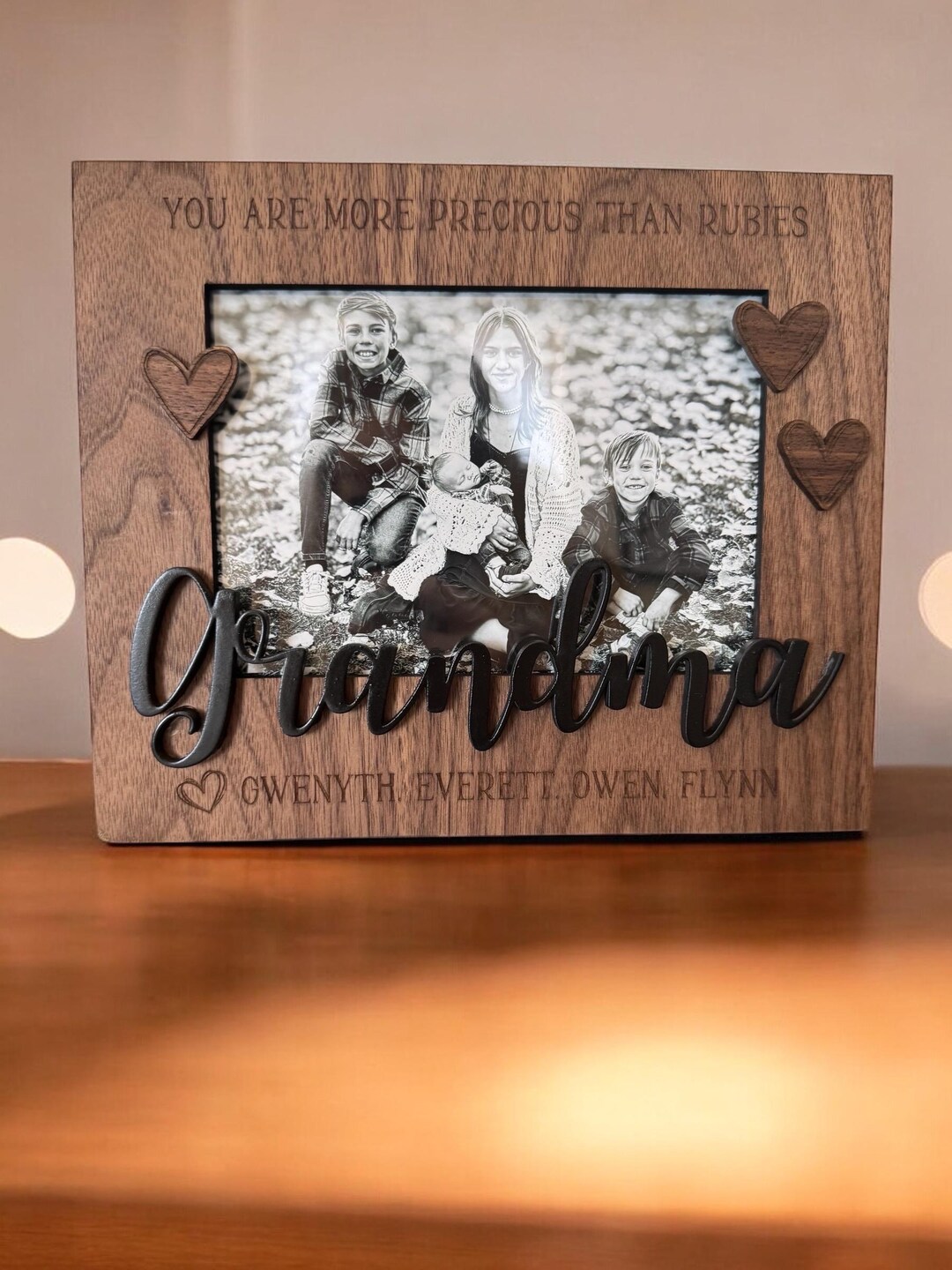 Grandma Custom Wood Picture Frame, Mother's Day Gifts, Gifts for Her ...