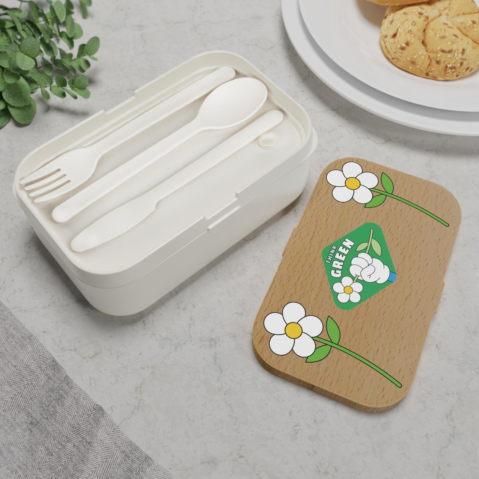 Floral Bento Lunch Box Eco-friendly Meal Container, Perfect for Work ...