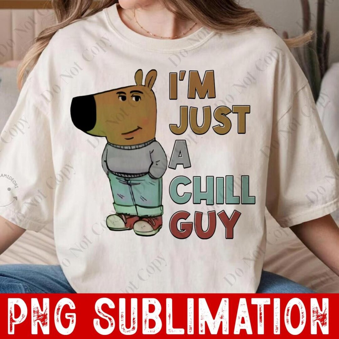 Just A Chill Guy Png, Chill Guy Christmas, Funny Dog Cartoon Png, Chill ...