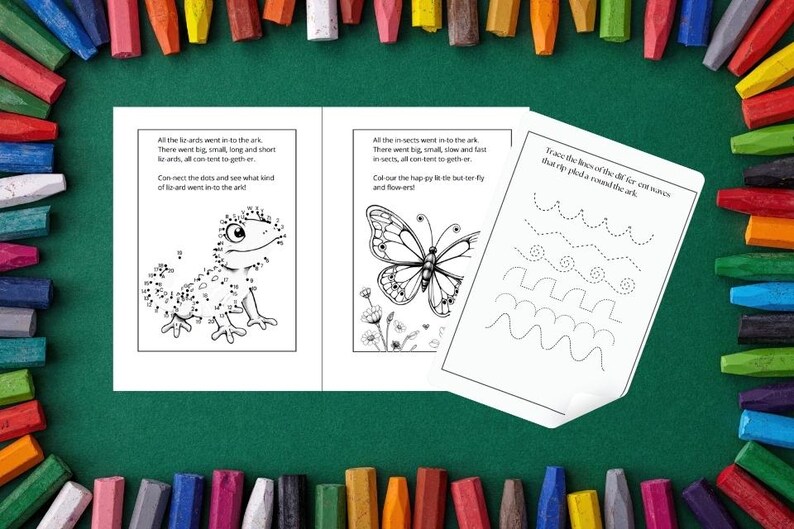 Noah’s Ark Bible Story Activity Book for Early Readers and Preschoolers ...