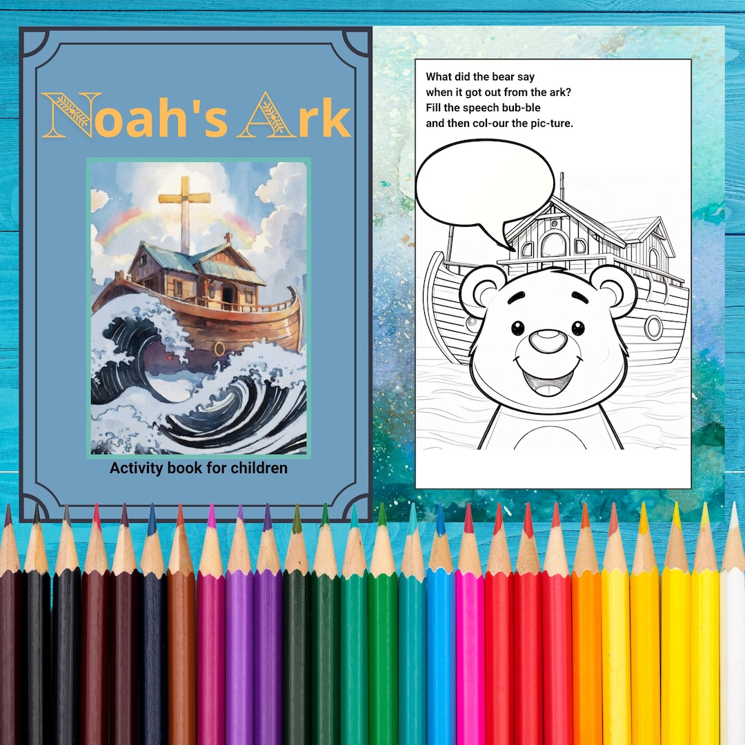 Noah’s Ark Bible Story Activity Book for Early Readers and Preschoolers ...